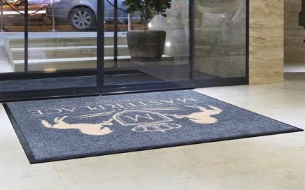 Heavy duty entrance floor mats with personalized logo for hotel ...